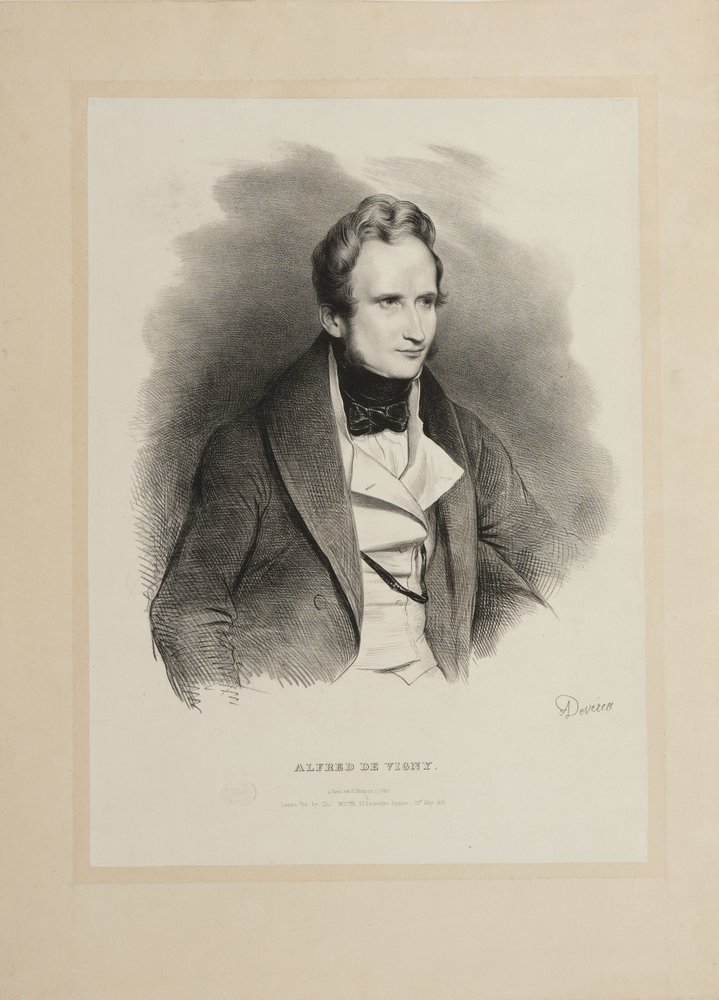 Retrato del autor Alfred de Vigny 1797-1863, 1831