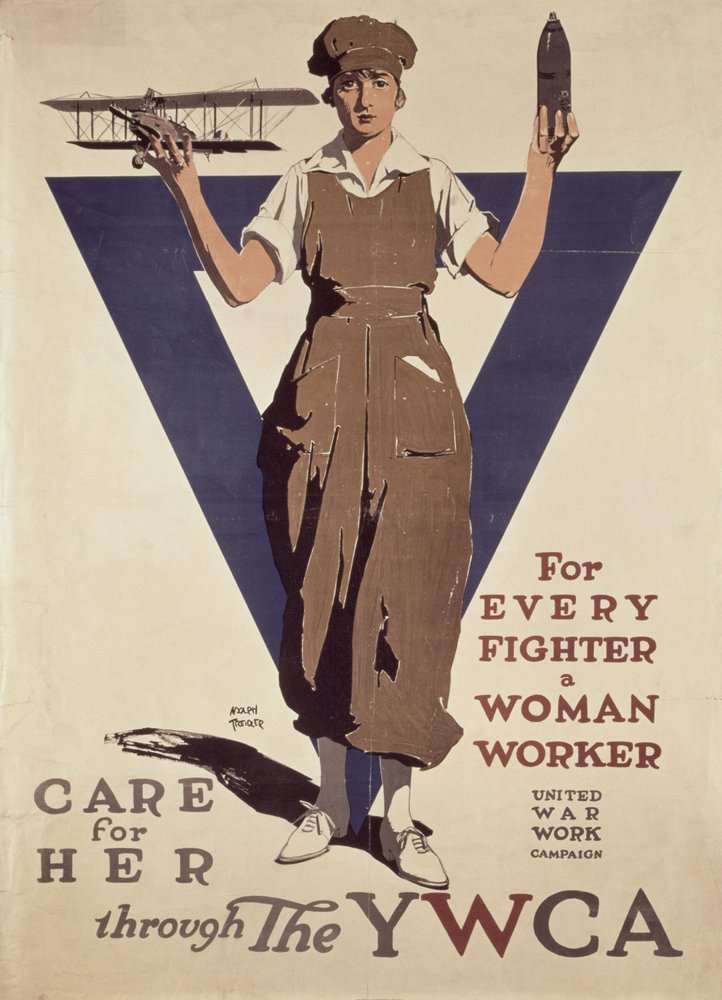 Para cada luchador una mujer trabajadora, cartel de propaganda de la ...