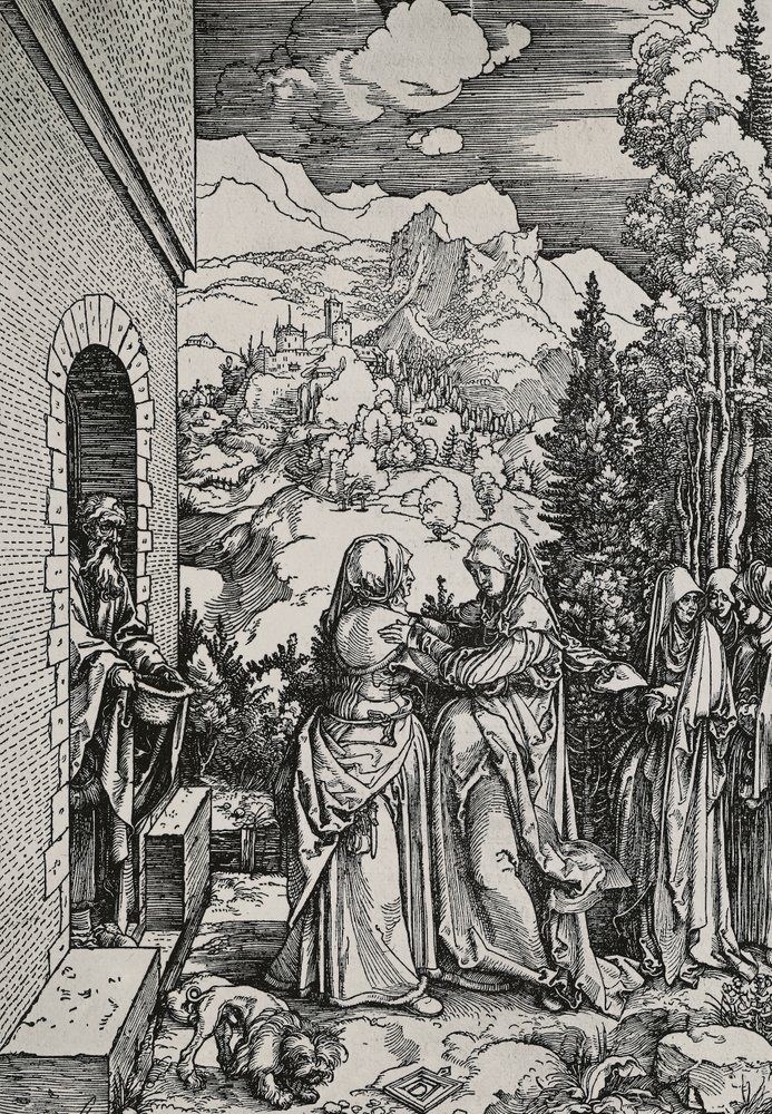 La Visitación | Albrecht Dürer | Impresión de arte
