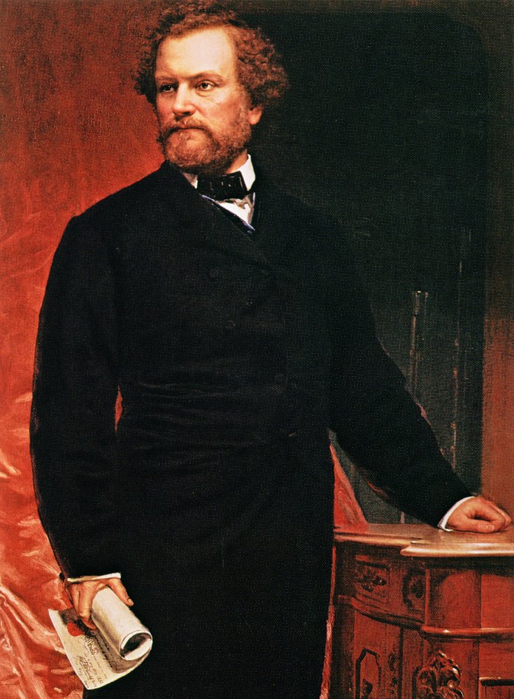 Retrato de Samuel Colt, inventor del revólver