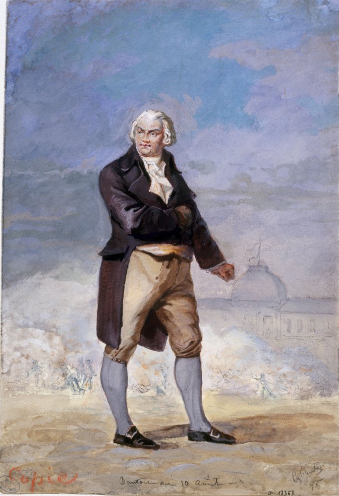 Retrato de Georges Jacques Danton 1759-1794, 1879