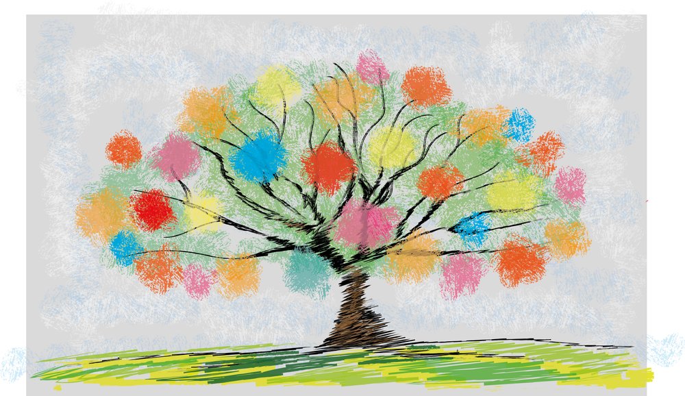 Árbol Colorido | Armin Mumper | Impresión de arte