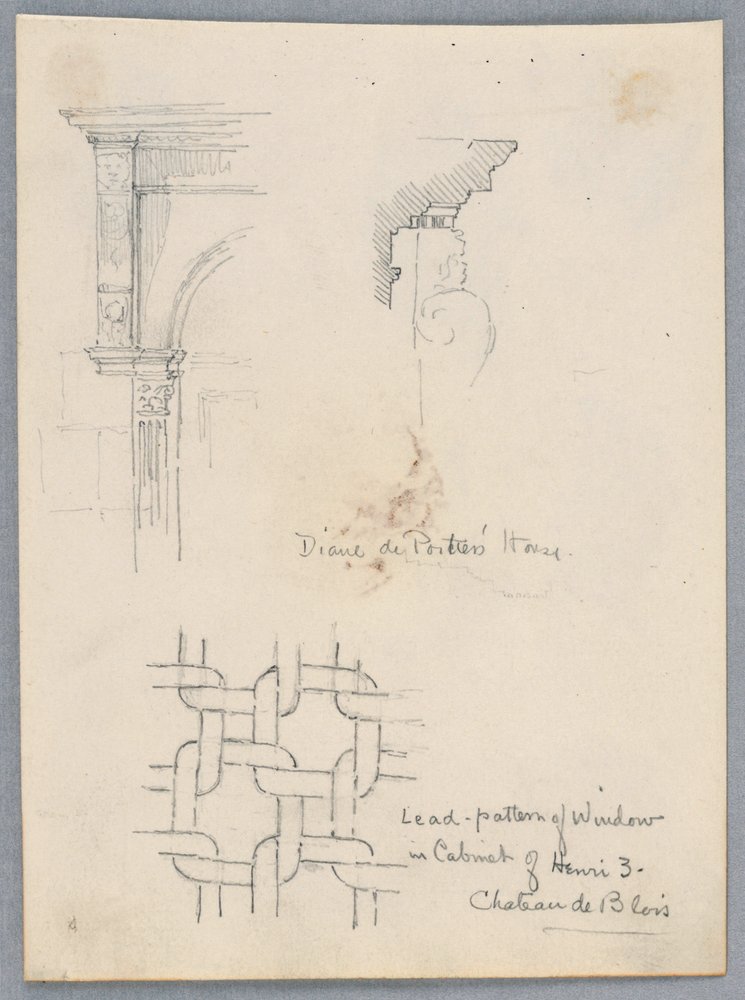 Detalles arquitectónicos de la casa de Diane de Poitiers