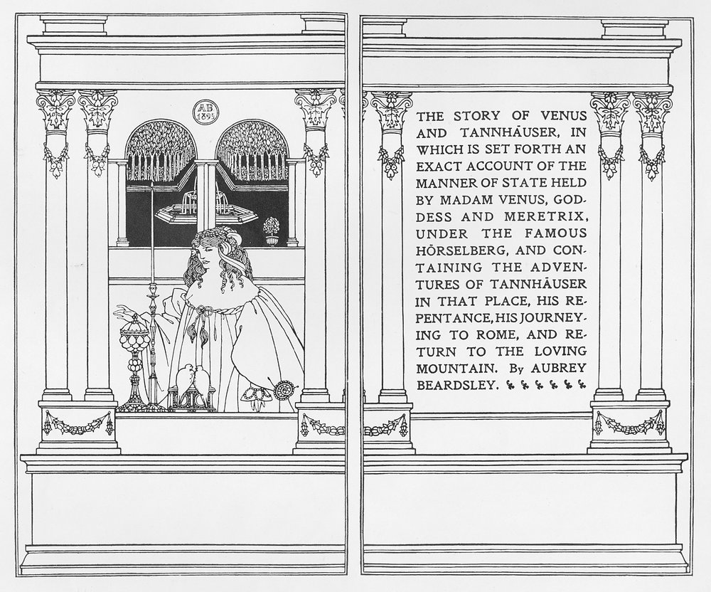 Portada de 'La Historia de Venus y Tannhauser', 1895