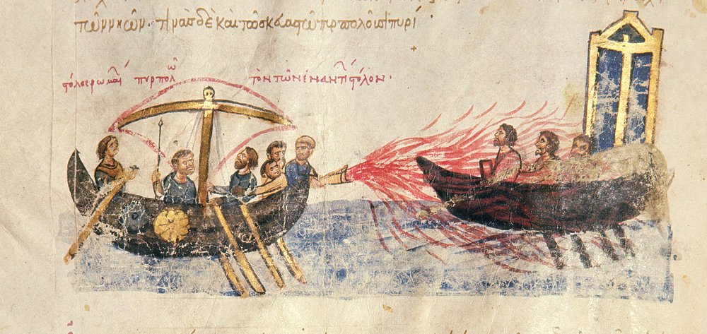 Fuego griego (detalle) | Byzantine | Impresión de arte
