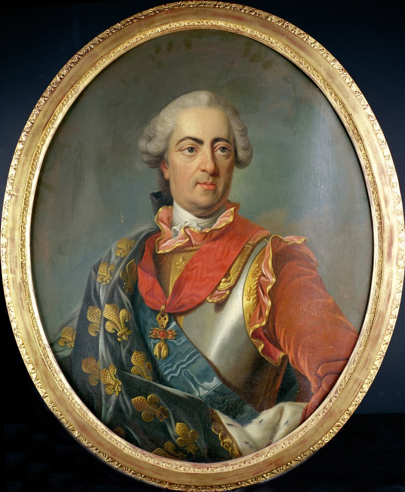 Retrato del rey Luis XV (1710-74) de Francia, con la Orden del Toisón ...