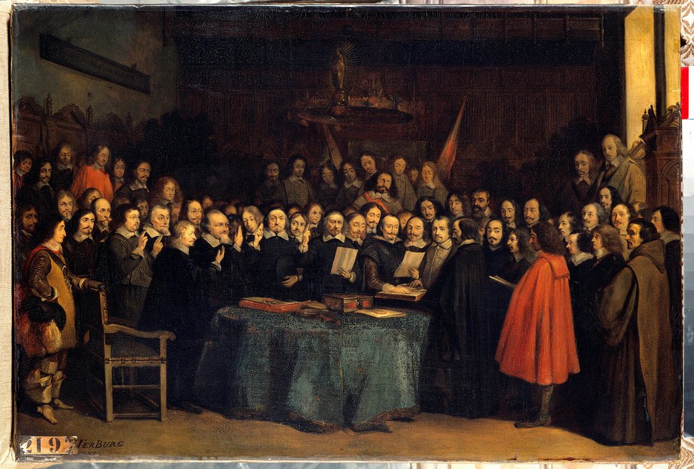 La paz de Westfalia, el juramento después de la ratificación de la paz ...