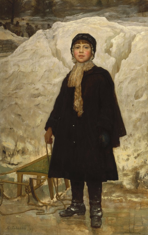 Retrato de un Niño | Eastman Johnson | Impresión de arte