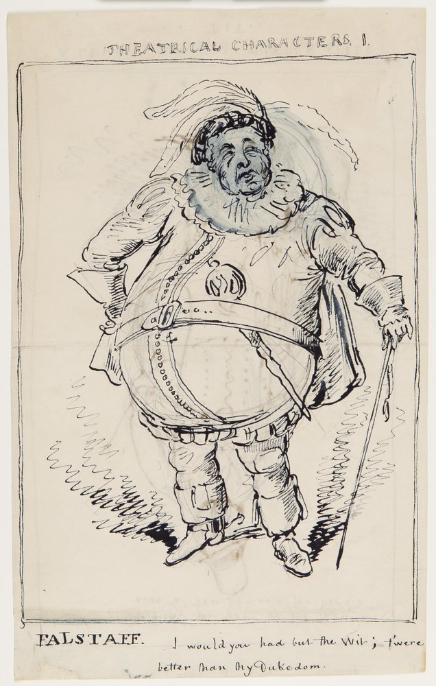 Personajes Teatrales 1: Falstaff, c.1825 | English School