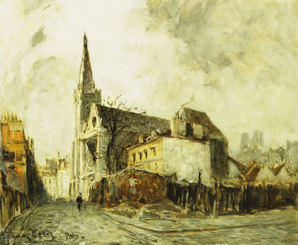 Catedral en París | Frank Myers Boggs | Impresión de arte