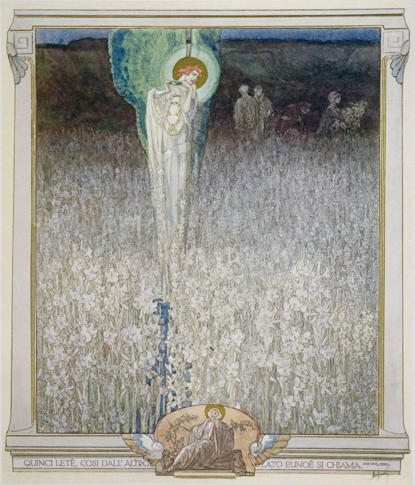 Ilustración de 'La Divina Comedia' de Dante, Purgatorio, Canto XXVIII ...