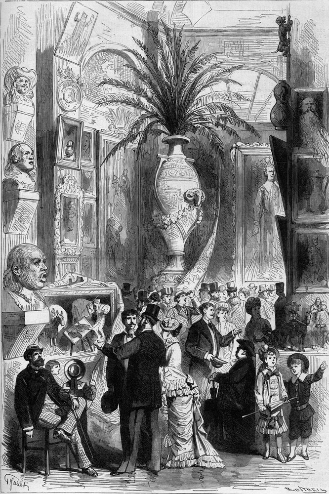 Vista de “L'indisposizione di belli arti”, una parodia de la exposición ...