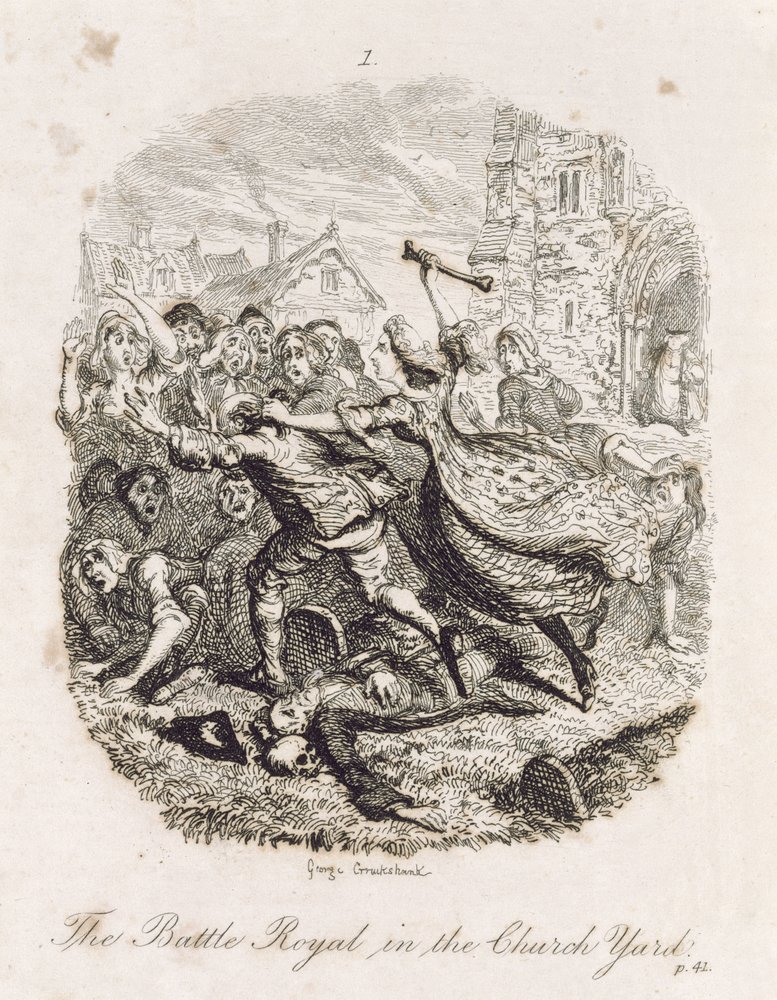 La batalla real en el cementerio, de 'Tom Jones, la historia de un ...