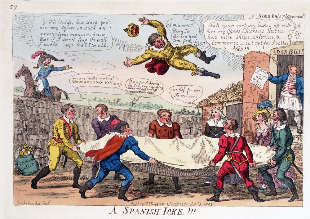 Una broma española, 1808 | George Cruikshank