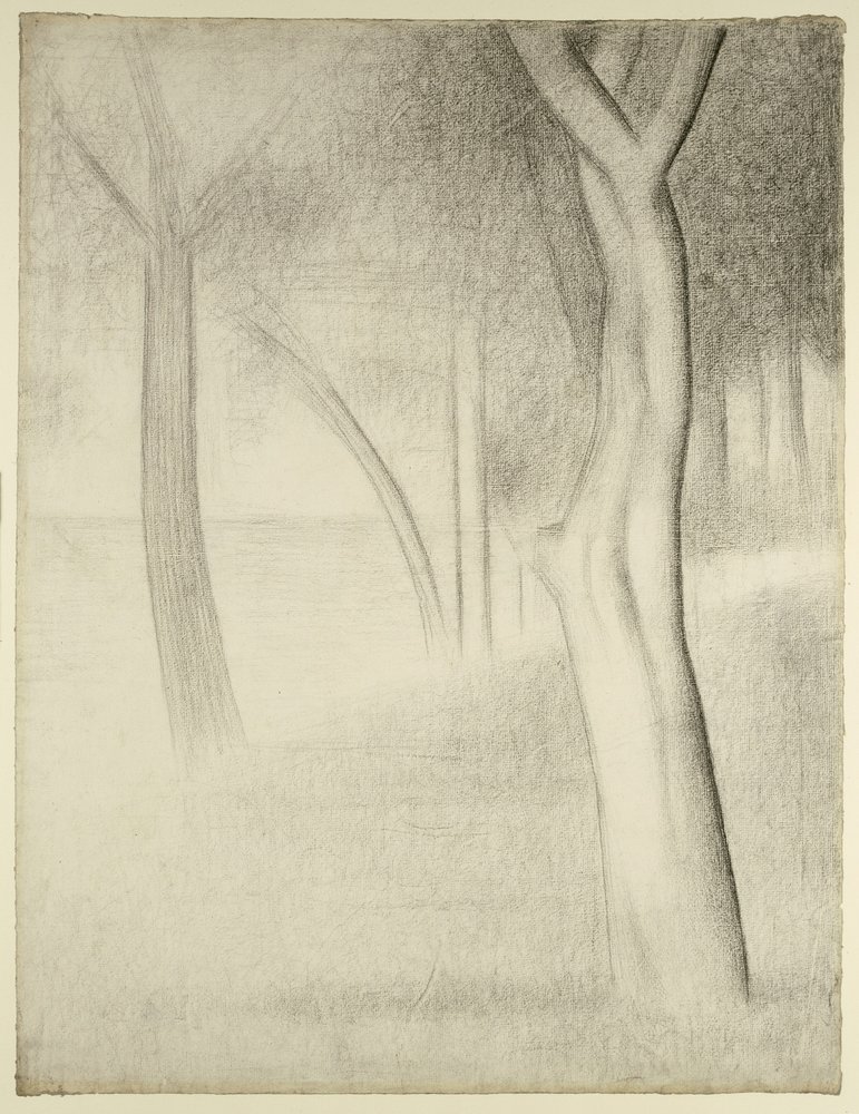 Árboles | Georges Pierre Seurat | Impresión de arte