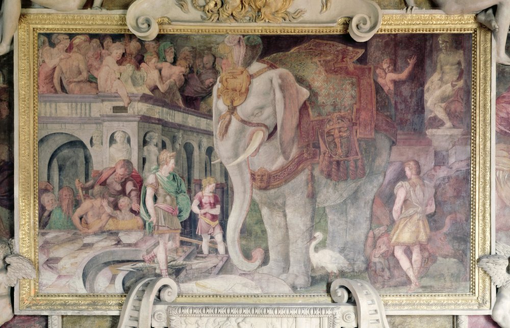El elefante real, de la galería de Francisco I (1494-1547)