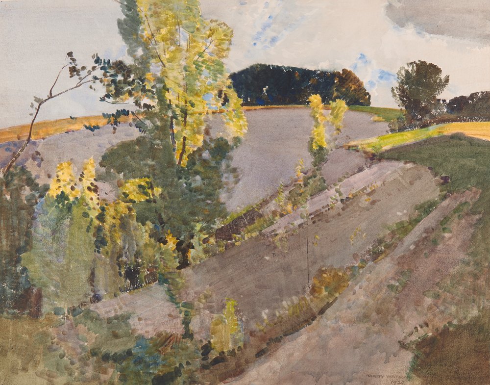 El pozo de tiza (acuarela) | Harry Watson