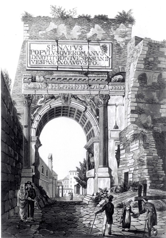 El arco de Tito, de 'Antiquities of Rome: Comprising Twenty-four Select ...