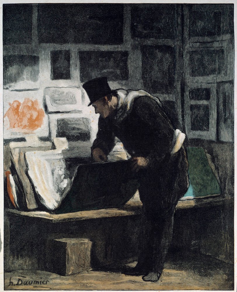 El aficionado a las impresiones | Honoré Daumier