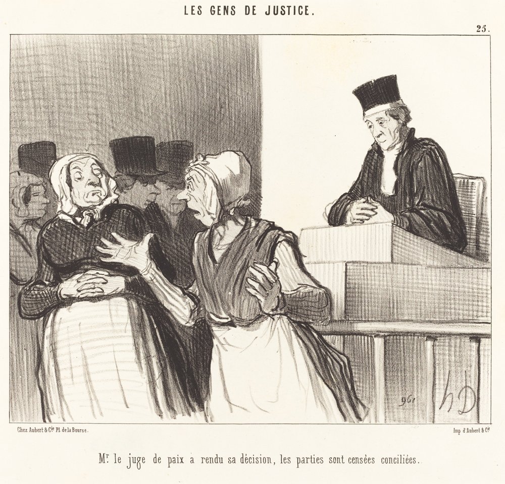 El Sr. juez de paz ha tomado su decisión...