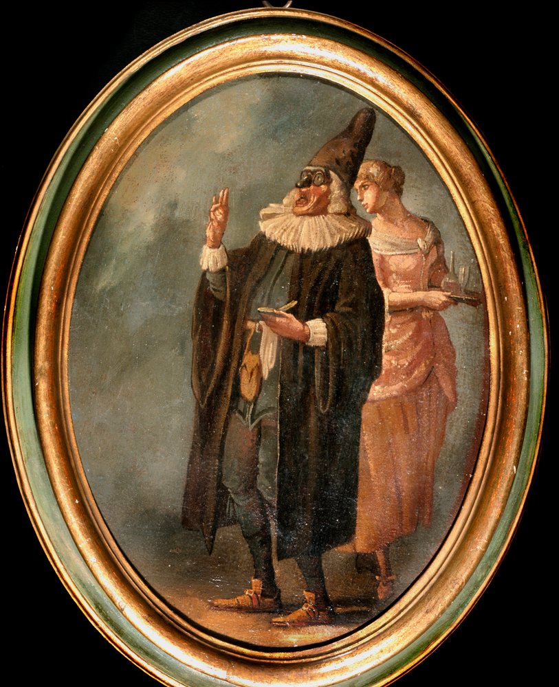 Commedia dell'arte: representación del personaje del Doctor (Balanzone ...