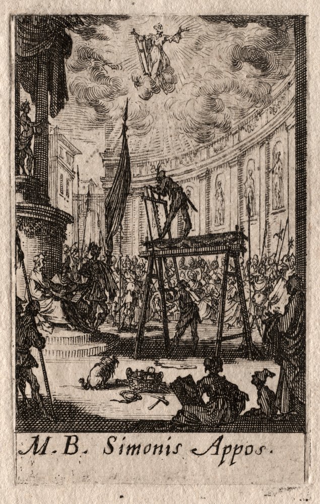 El Martirio de los Apóstoles: San Simón | Jacques Callot
