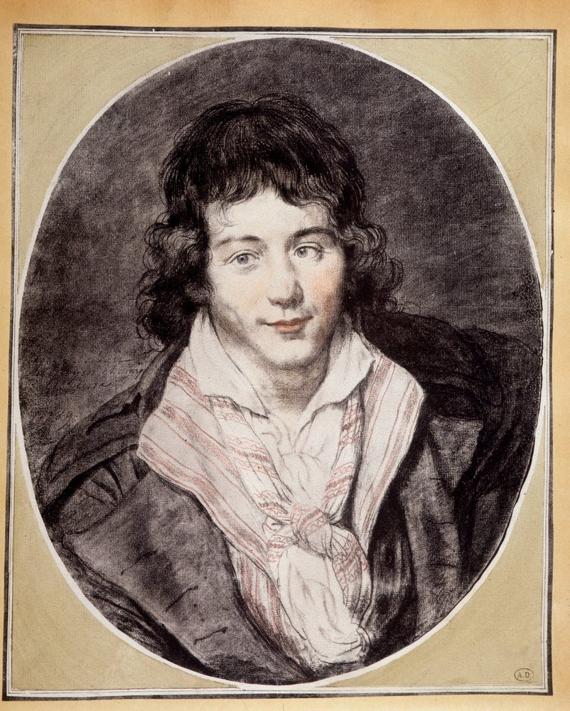 Autorretrato, por Jacques-Louis David