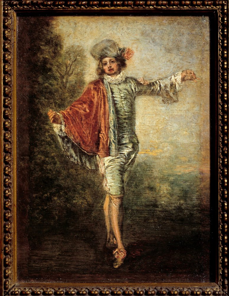 El indiferente | Jean Antoine Watteau | Impresión de arte