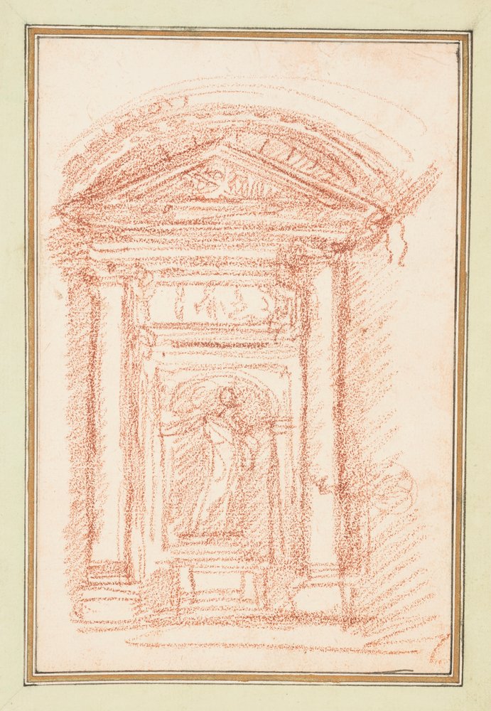 Nichos con Estatua | Jean-Robert Ango | Impresión de arte