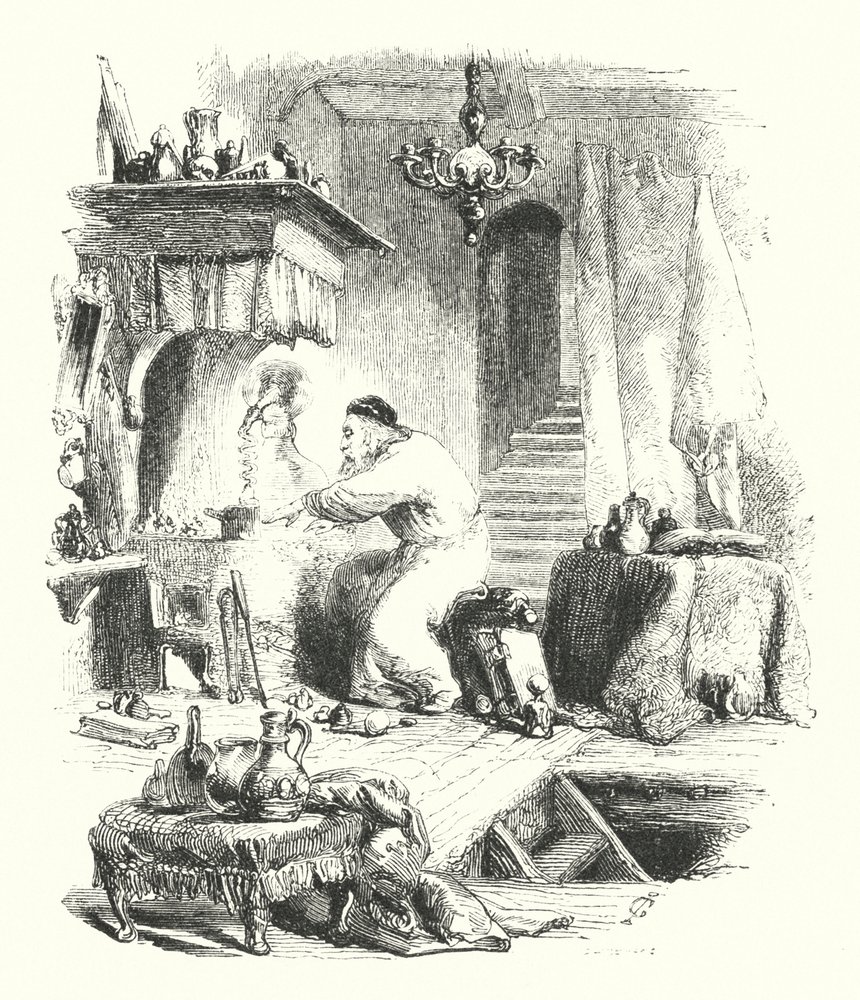 El Alquimista | John (after) Gilbert | Impresión de arte