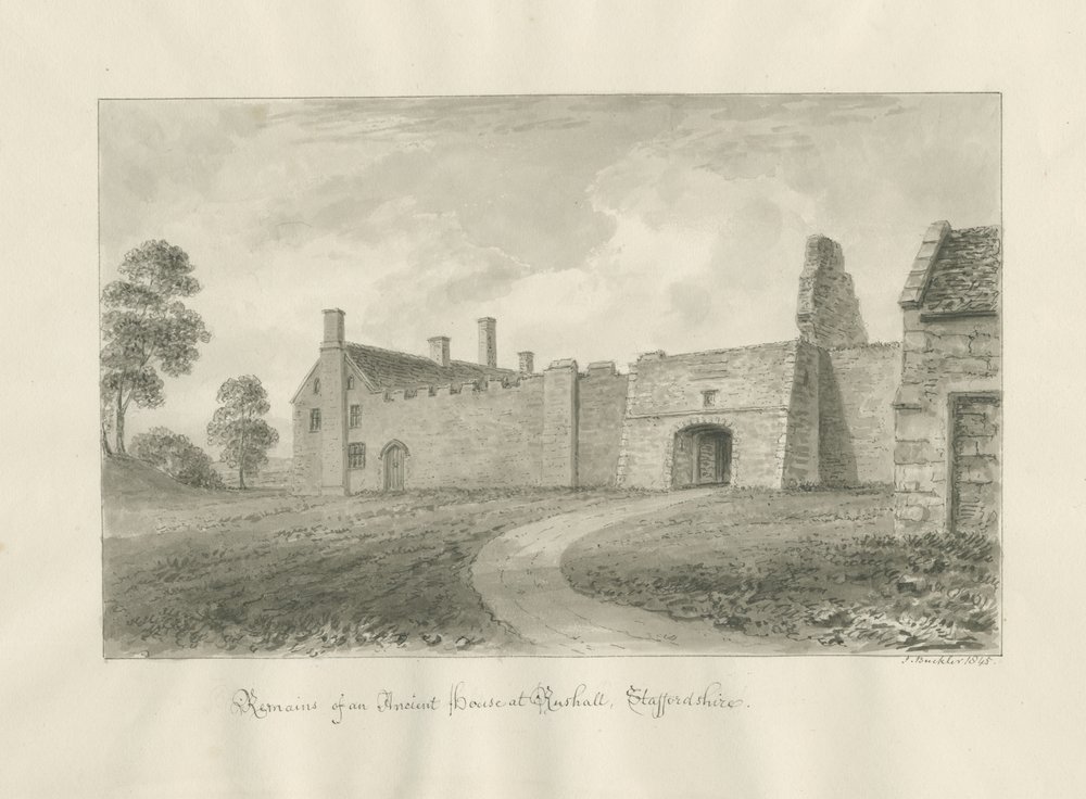 Rushall Hall | John Buckler | Impresión de arte