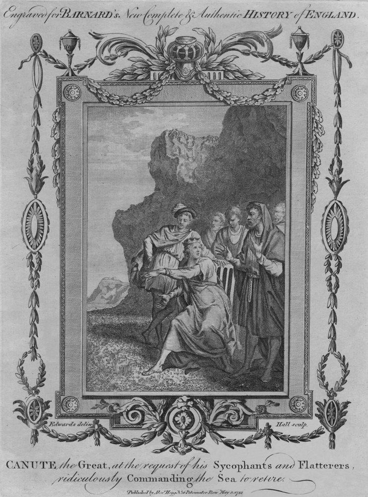 Canuto el Grande, a petición de sus aduladores y lisonjeros ...