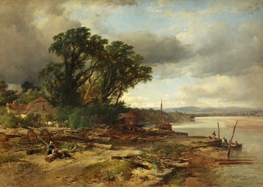 El río Avon | John Syer | Impresión de arte