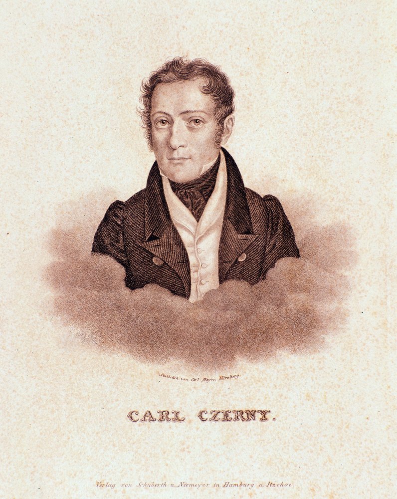 Retrato de Carl Czerny (litografía) | Impresión de arte