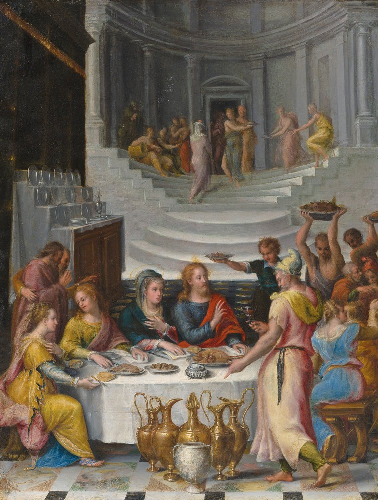 Las bodas de Caná | Lavinia Fontana | Impresión de arte