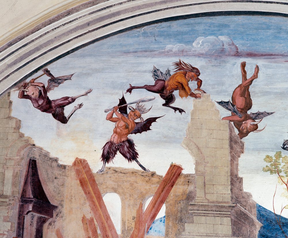 Dios castiga a Florenzo (detalle) | Luca Signorelli