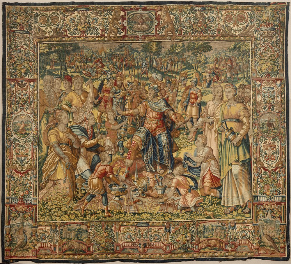 Historia de Gedeón, finales del siglo XVI (seda y lana)