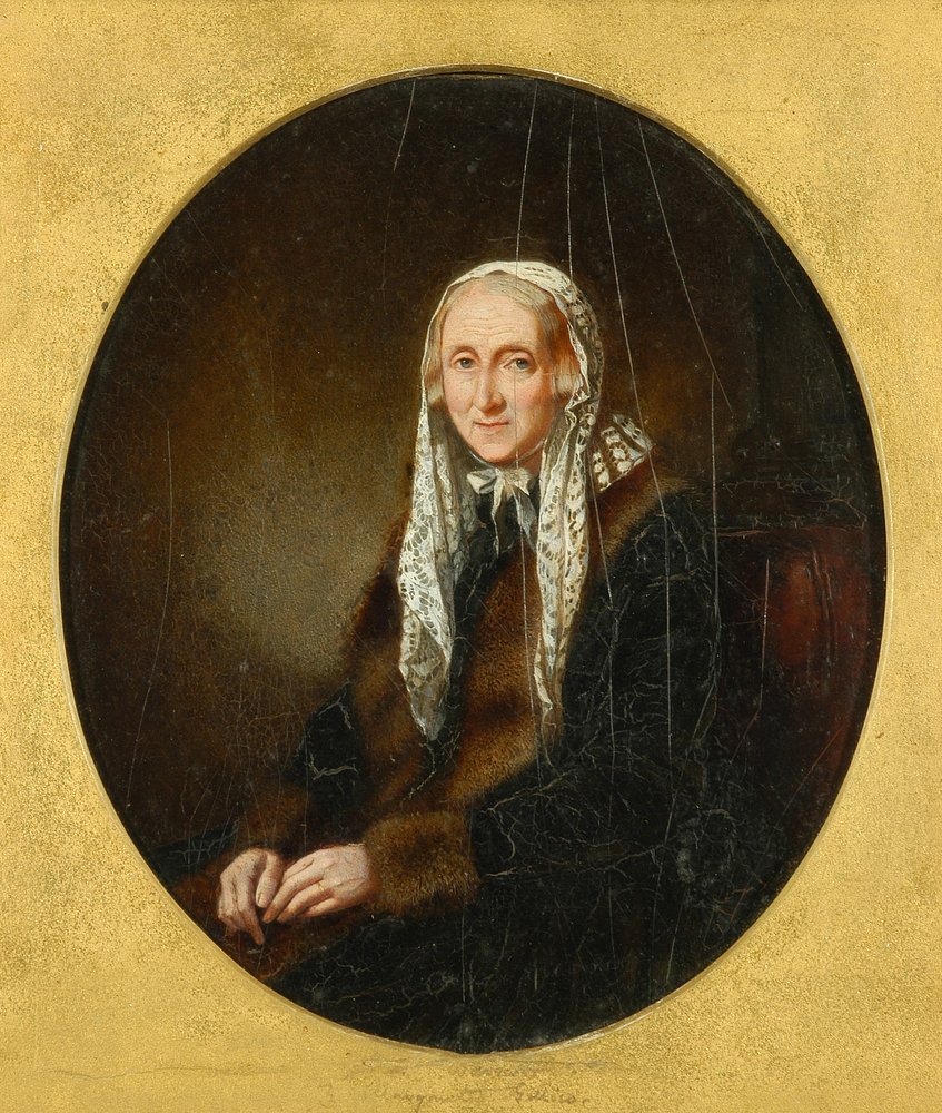 Retrato de Mary Wordsworth, 1839 (óleo sobre marfil)