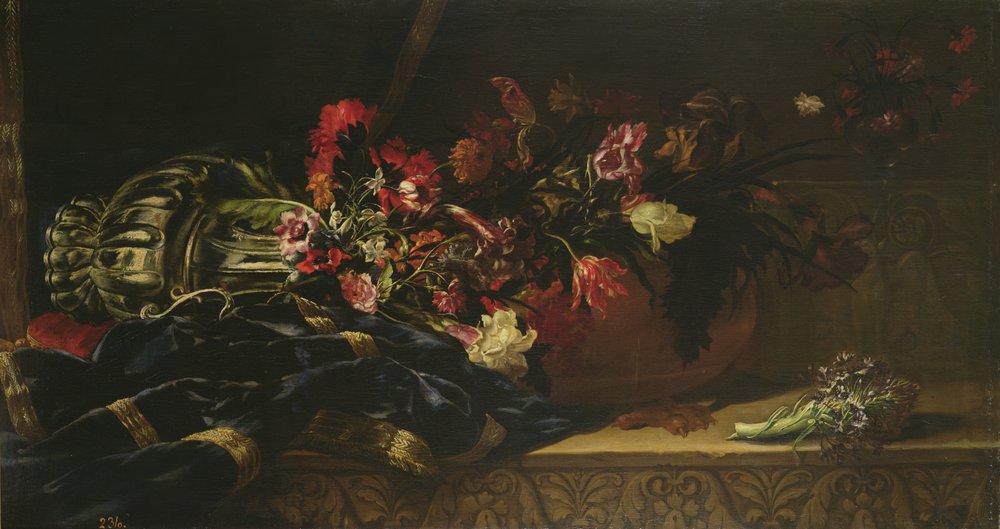 Flores sobre un paño | Mario Nuzzi | Impresión de arte