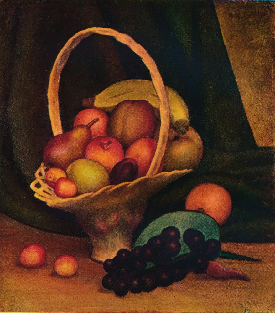 Cesta de frutas | Mark Gertler | Impresión de arte