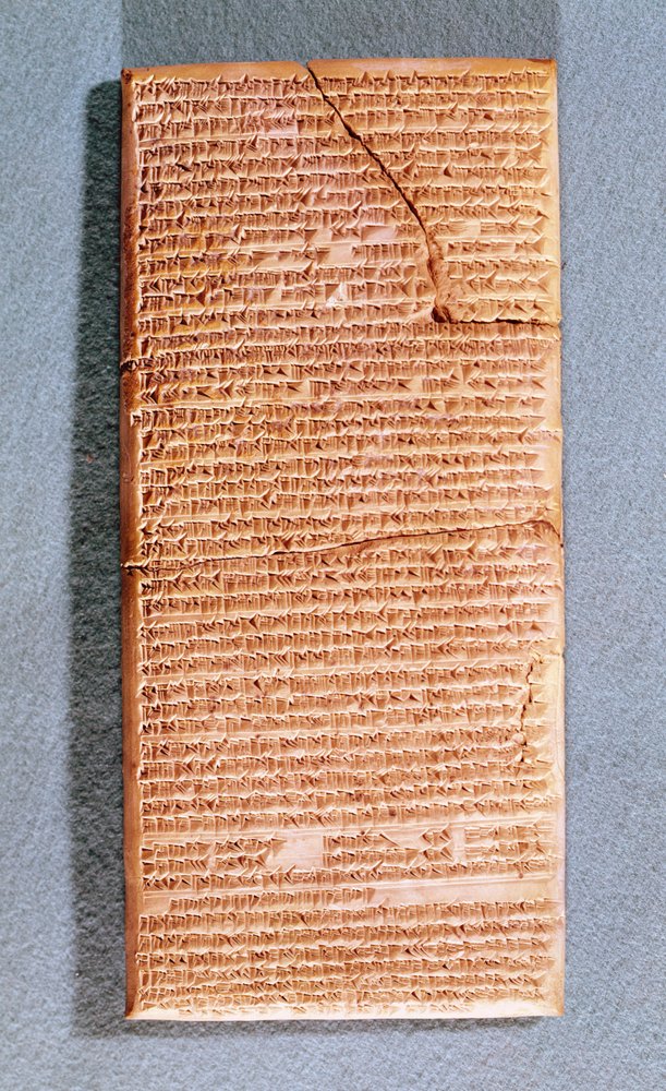 Tabla que relata los sacrificios rituales en el Templo de Anu en Uruk ...