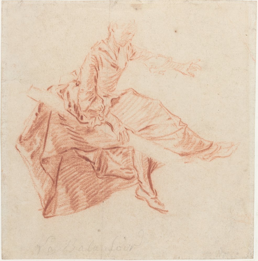 Dama Sentada en un Subibaja | Nicolas Lancret