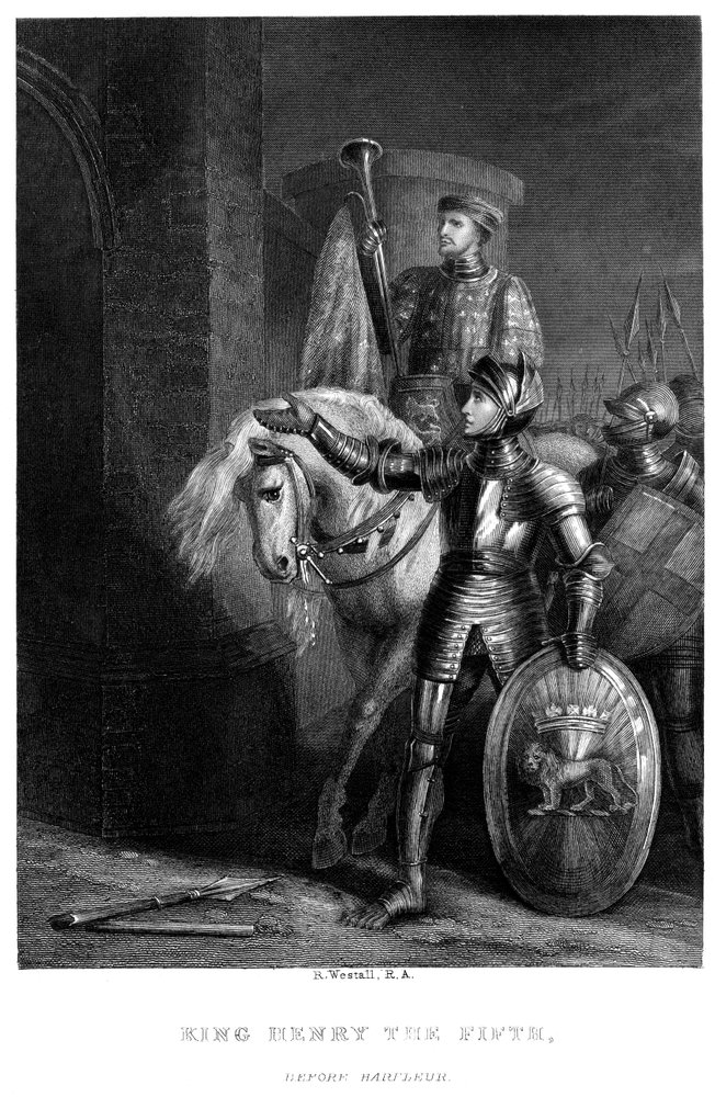 Rey Enrique V 1387-14220, antes de Harfleur, siglo XIX