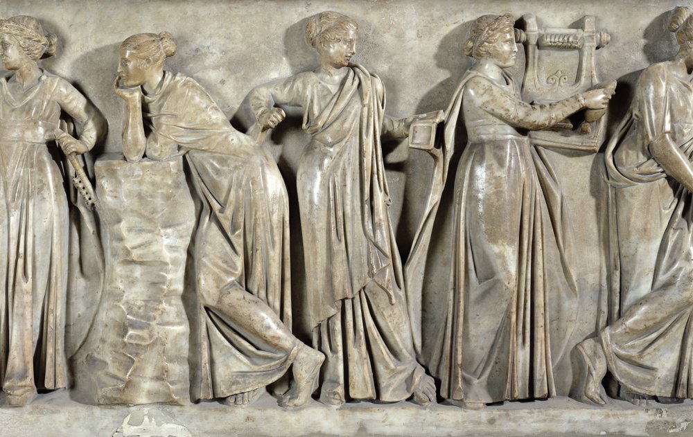 Sarcófago de las Musas, (detalle) | Roman
