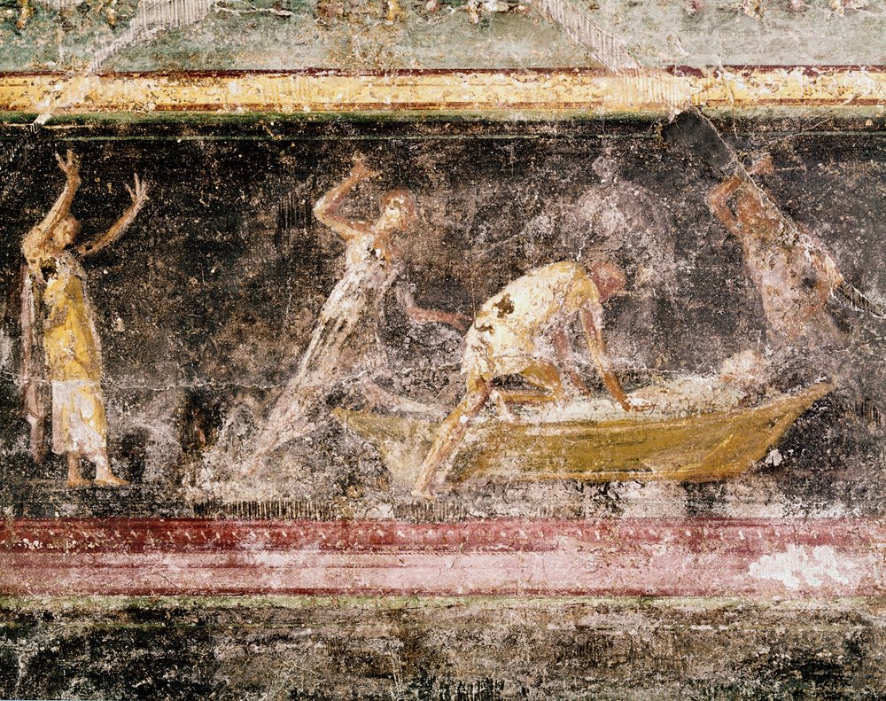 Arte romano: la sentencia de Bakenranef (Bocchoris) rey de Egipto (detalle)