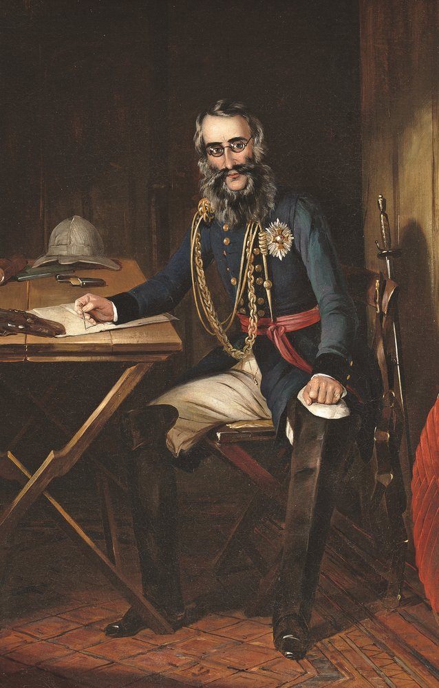 Retrato del general Sir Charles Napier (1782-1853) (óleo sobre lienzo)