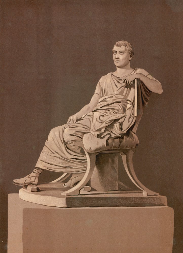 Estatua de Menandro | Spanish School | Impresión de arte