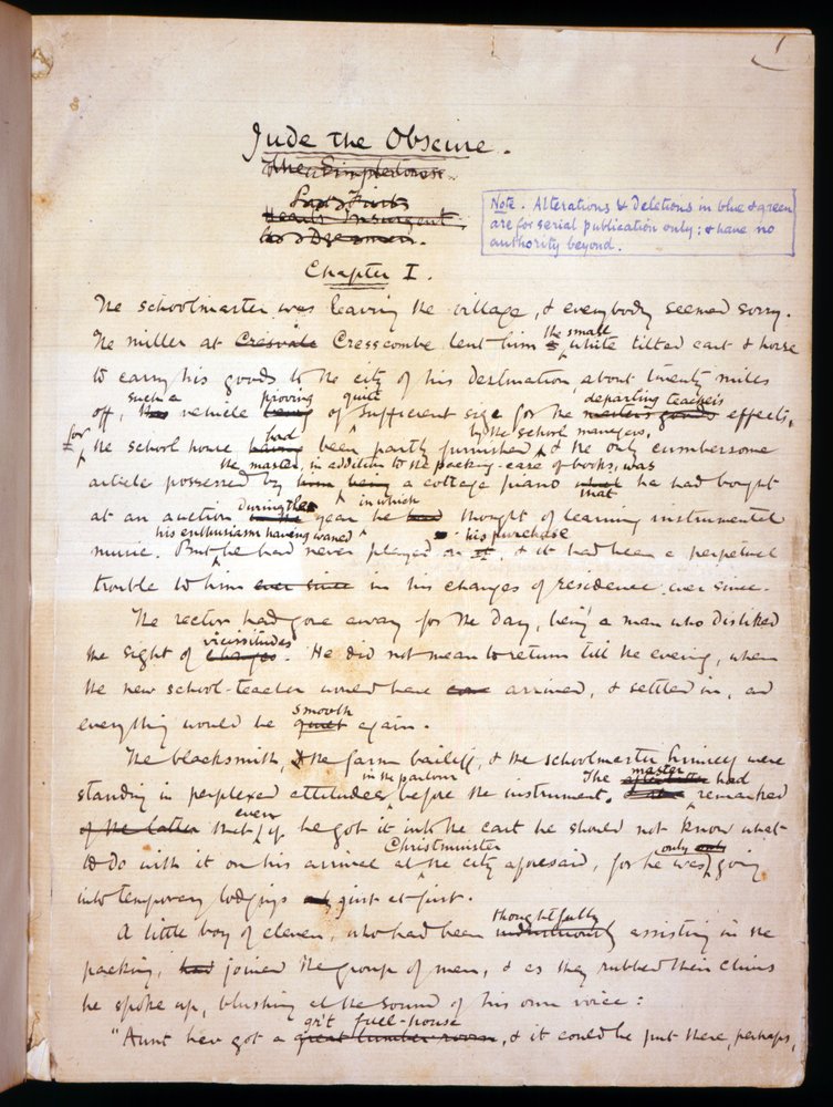 Página de 'Jude el Oscuro', c.1894 | Thomas Bush Hardy