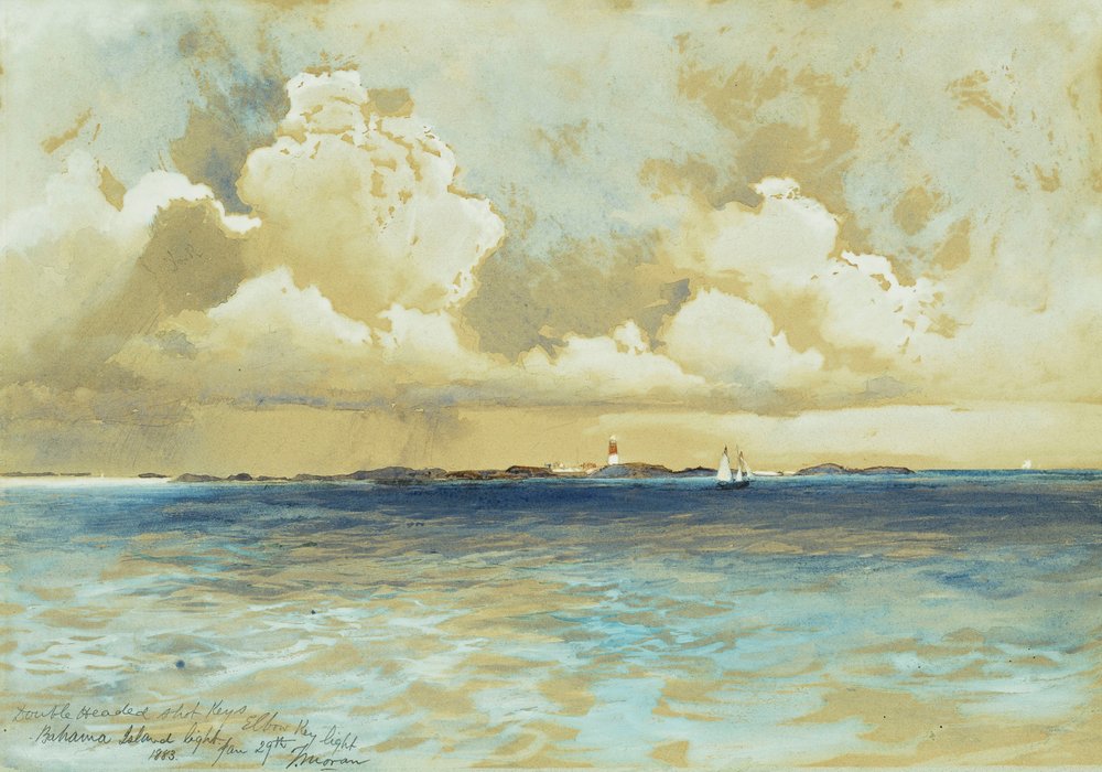 Luz de la Isla de las Bahamas, 1883 | Thomas Moran