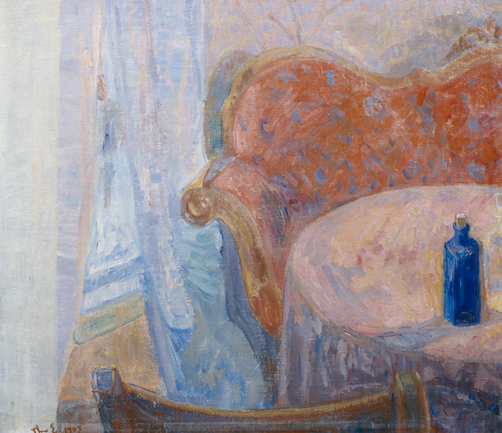 Jarra azul | Thorvald Erichsen | Impresión de arte